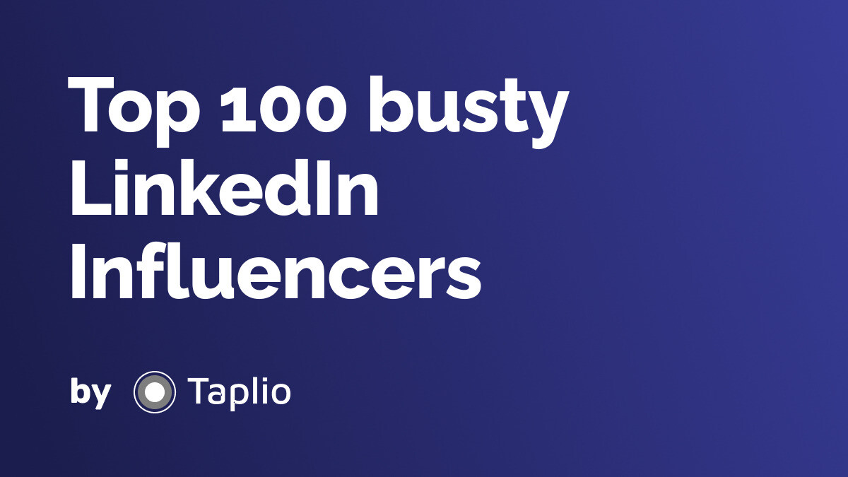 The 100 Best Linkedin Influencers about busty